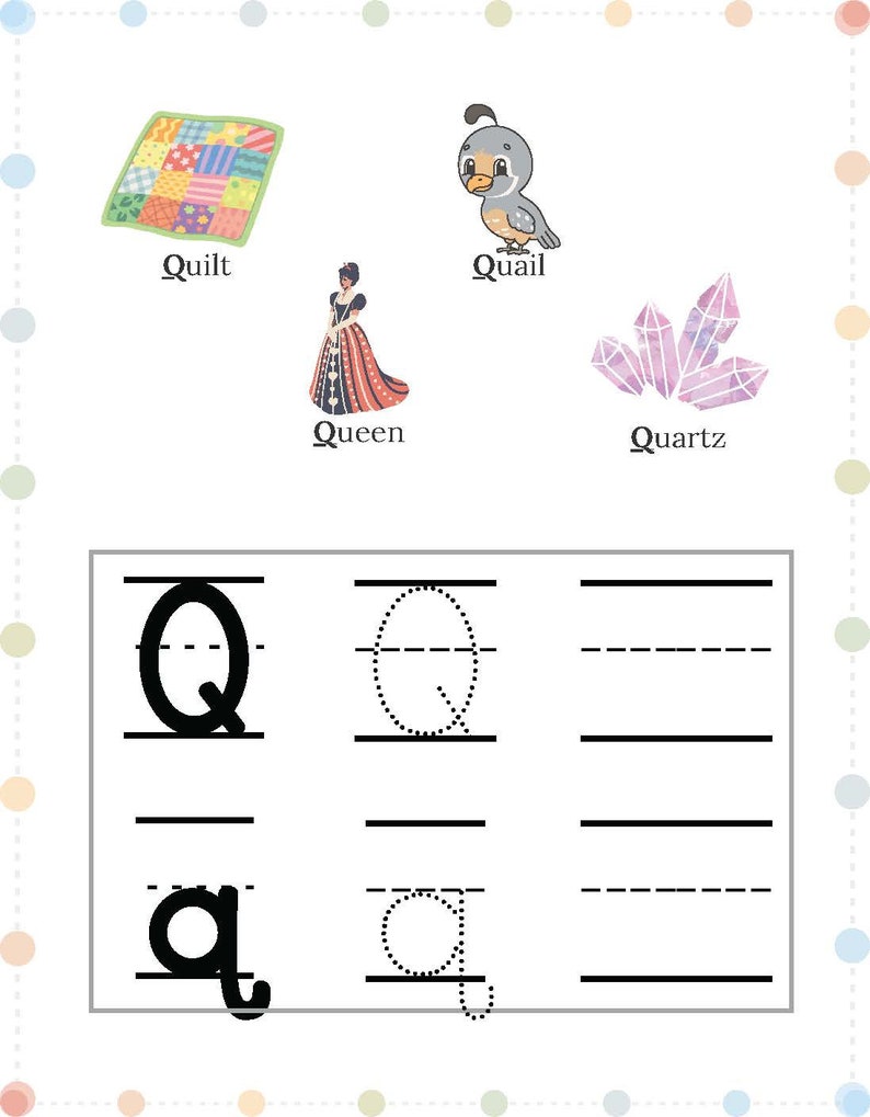 Alphabet Tracing Practice Word Recognition Letter Photos Printable ...
