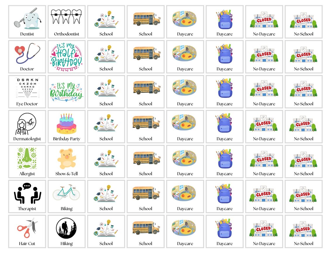 Kids Routine Chart: Daily Task Cards (digital Download) - Etsy