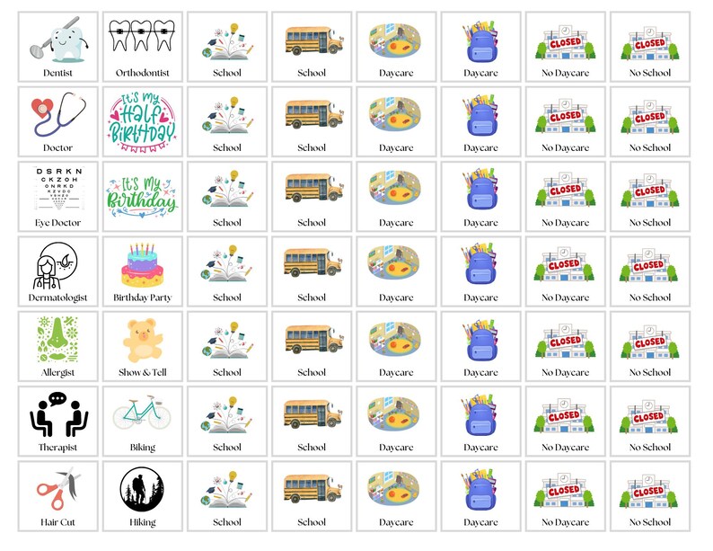 Routine Chart | Routine Cards | Kids Routines | Kids Calendar - Etsy