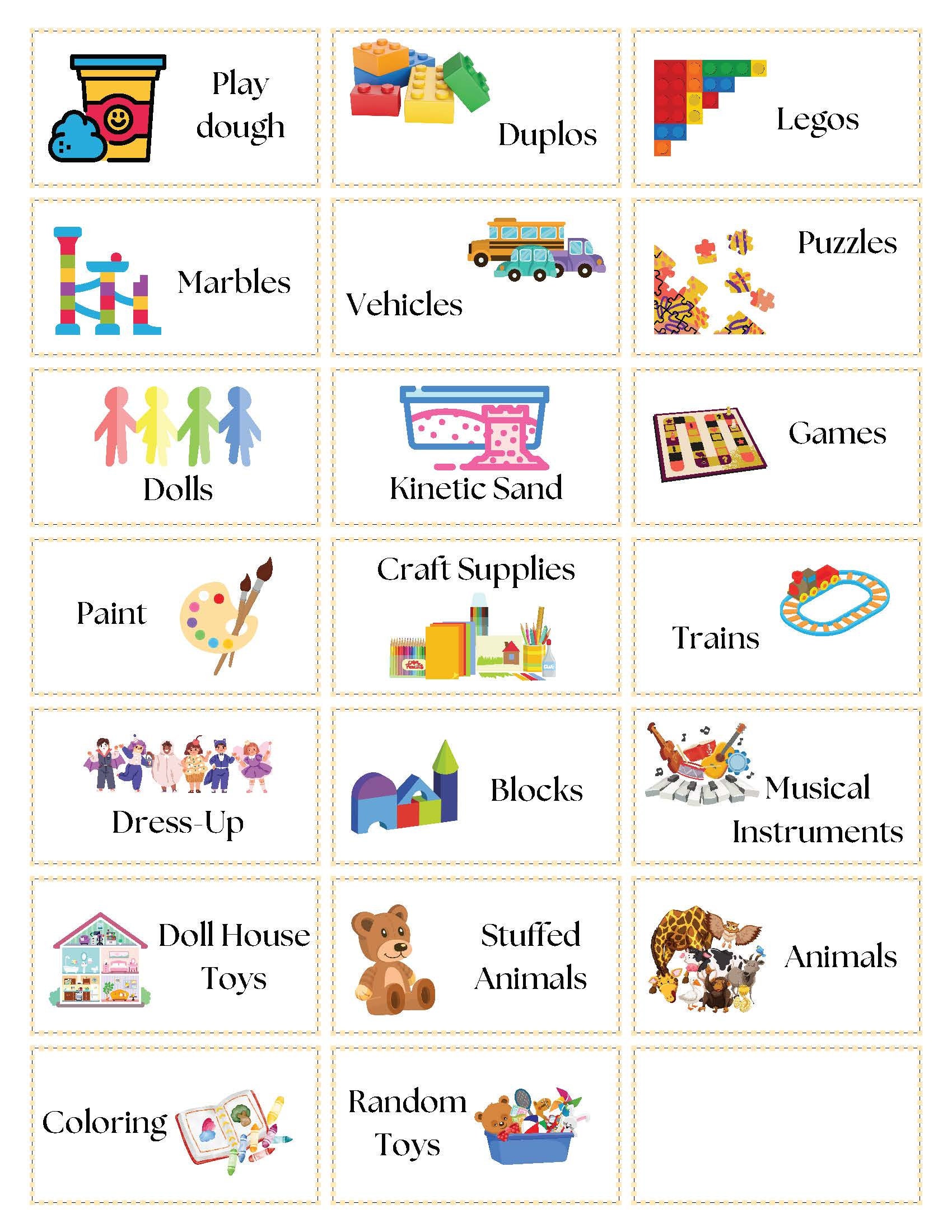 Toy Labels Toy Bin Labels - Etsy