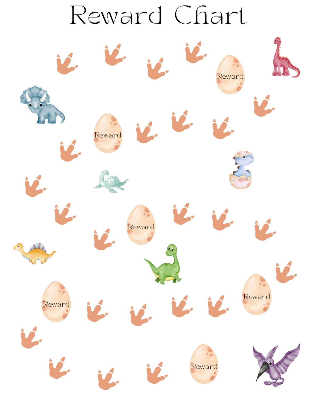 Potty Training Reward Chart Kids Reward Chart Toilet Training Reward ...