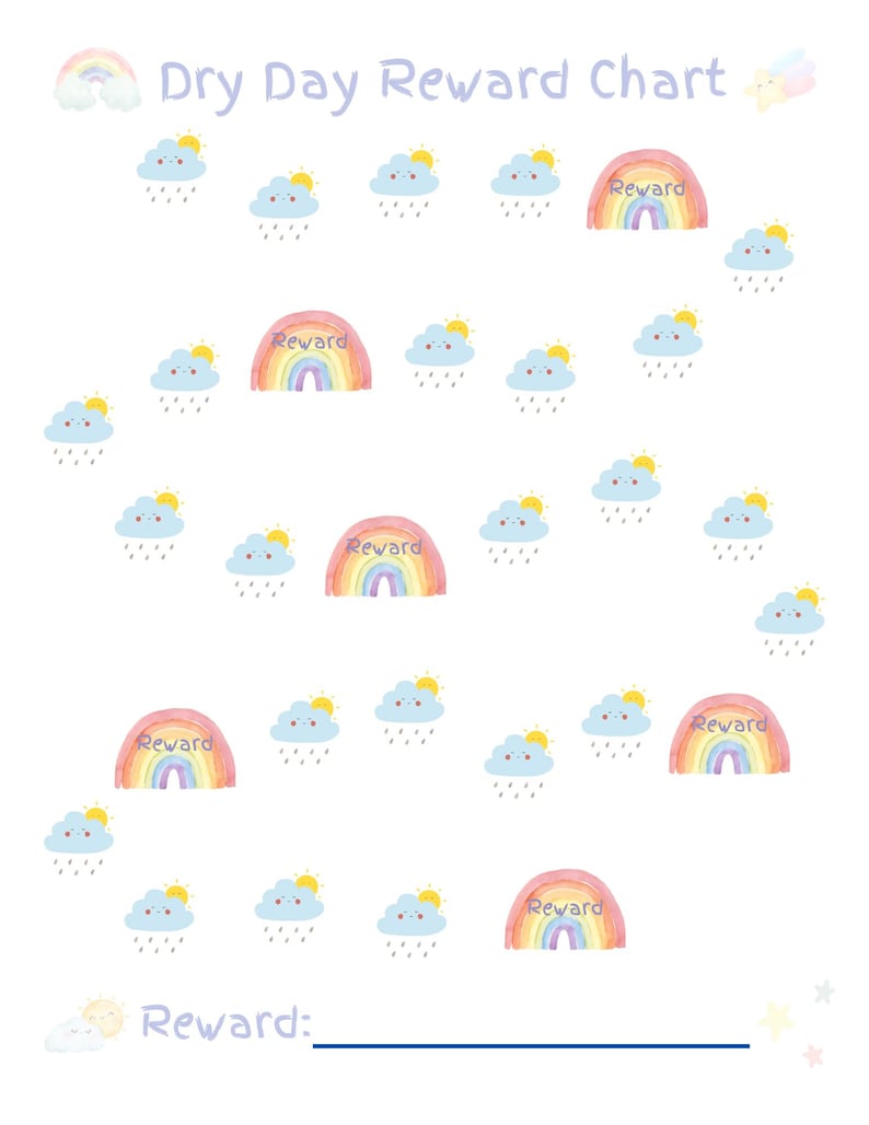 Potty Training Reward Chart | Kids Reward Chart | Toilet Training ...