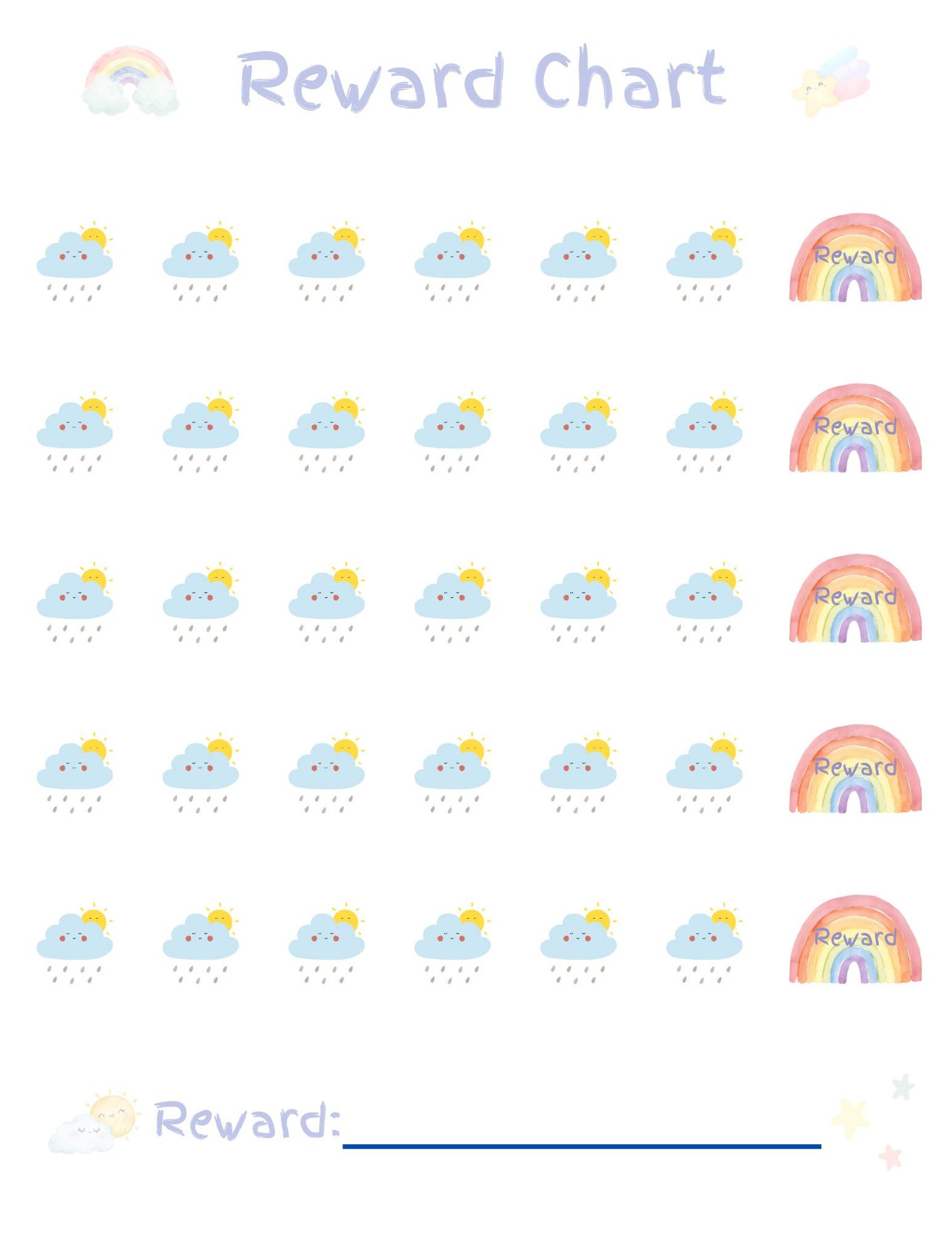 Potty Training Reward Chart | Kids Reward Chart | Toilet Training ...