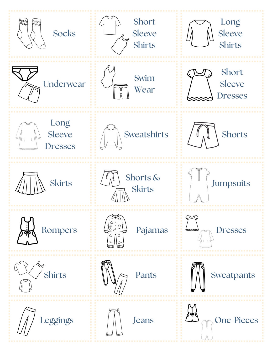 Clothes Labels | Clothing Labels | Kids Clothing Labels | Black & White ...