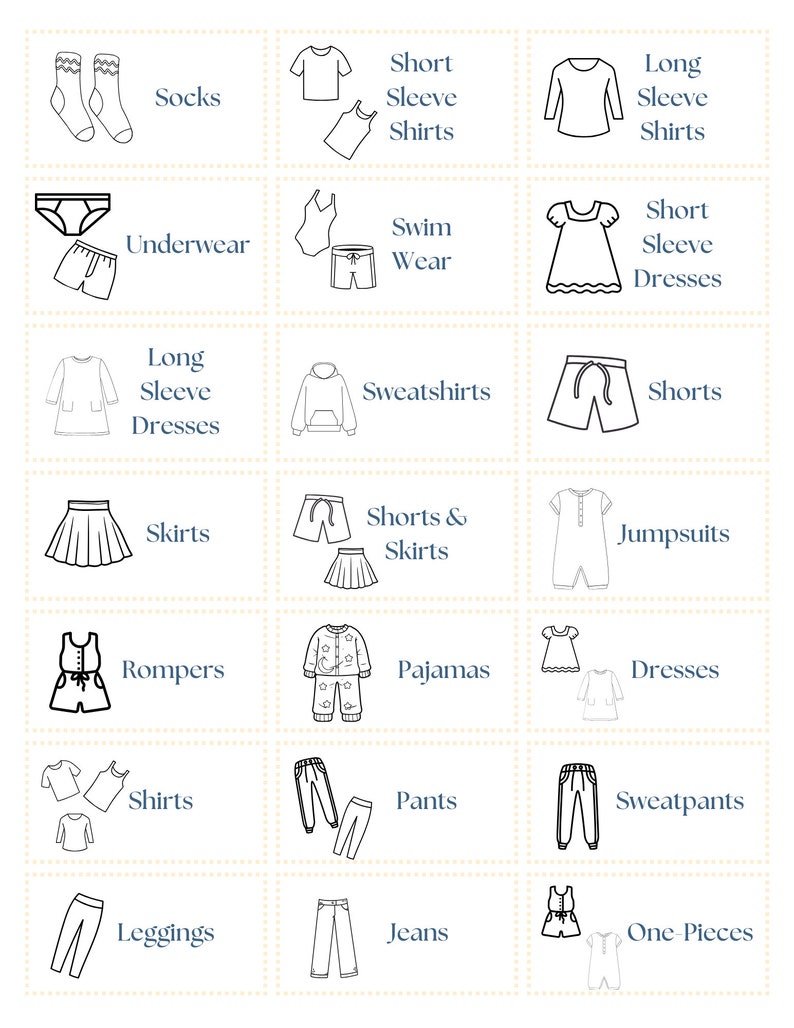 Clothes Labels | Clothing Labels | Kids Clothing Labels | Black & White ...