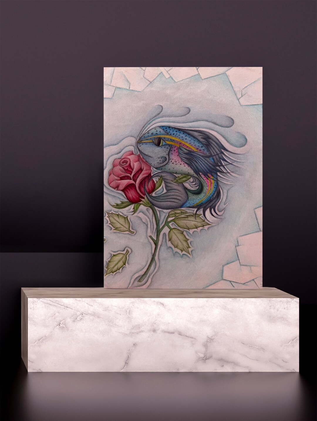 Fantasy Art, Nature Art, Fish Art, Flower Art, Colored Pencil Art, Fine ...