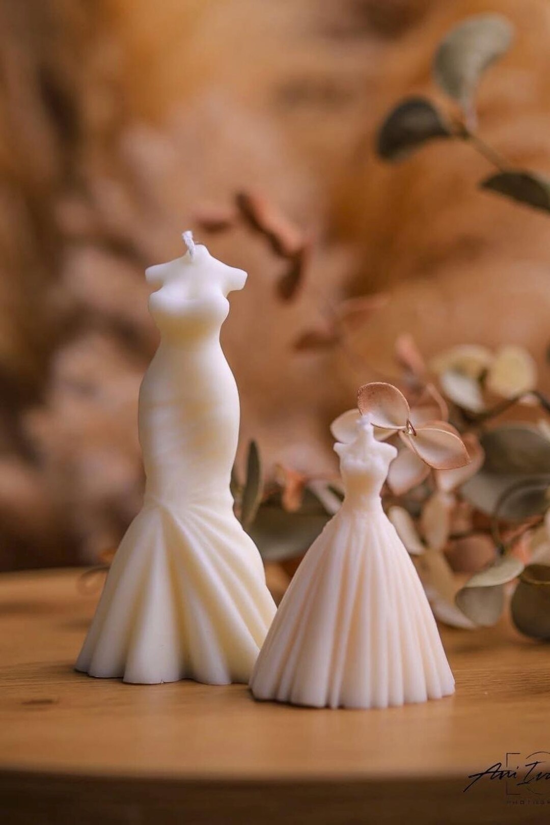 Handcrafted Bridal Dress Candle: Elegant Wedding Decor - Etsy