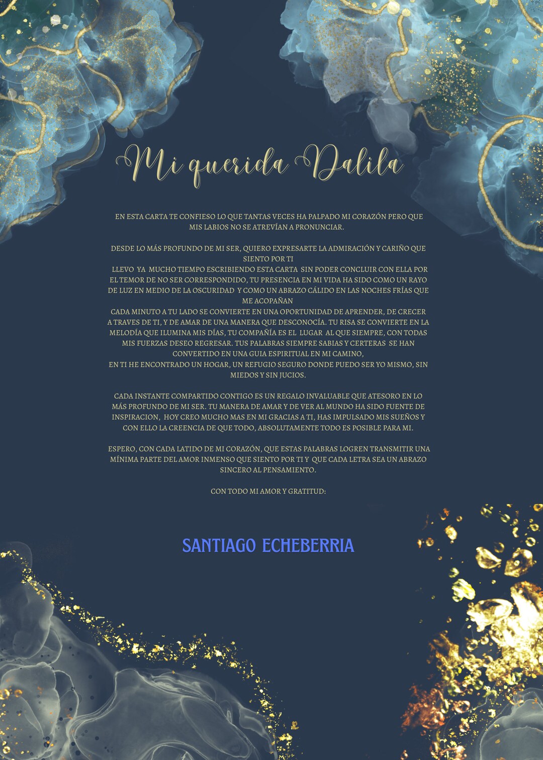 Custom Templates, Love Letters, Love Confession Letter, Handmade ...