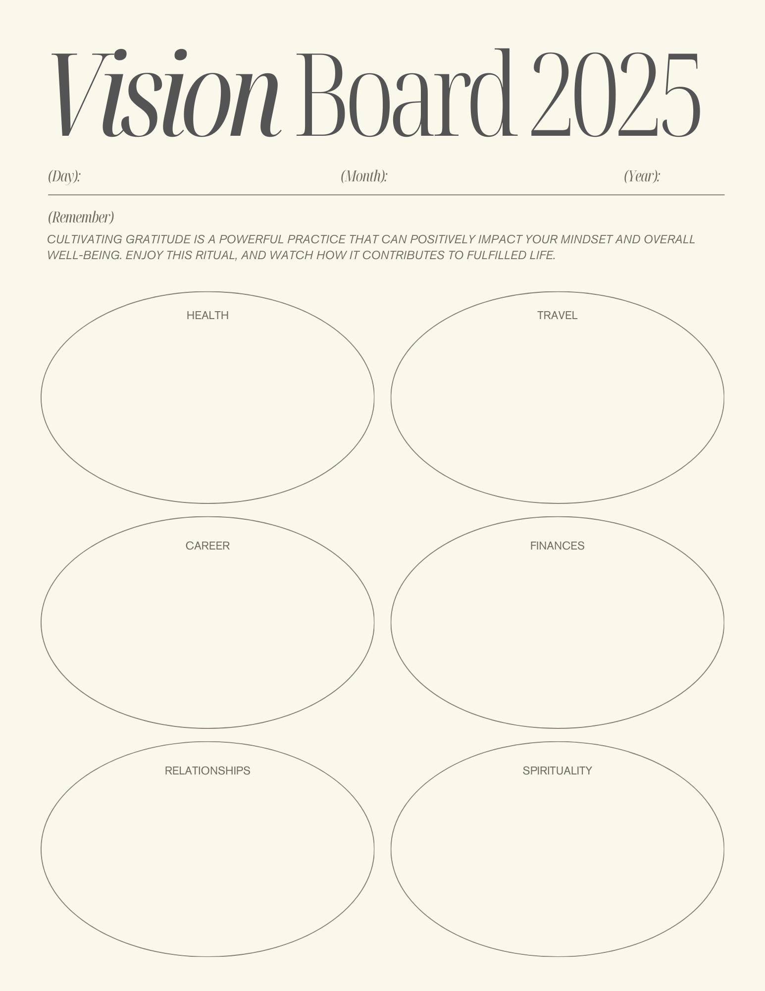 Vision Board 2025, Planner, Motivation, Manifesting Quotes - Etsy