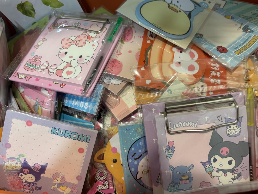 Cute Assortment of 25 Sticky Notes and Small Memo Pads (mystery Package ...