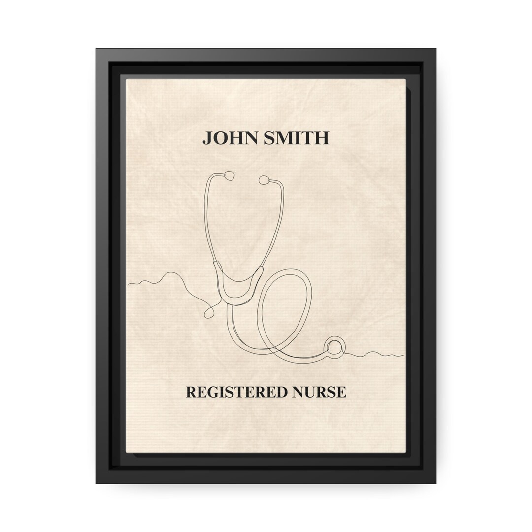 Custom Medical Framed Posters (options Include Nurses, Doctors, Emts ...