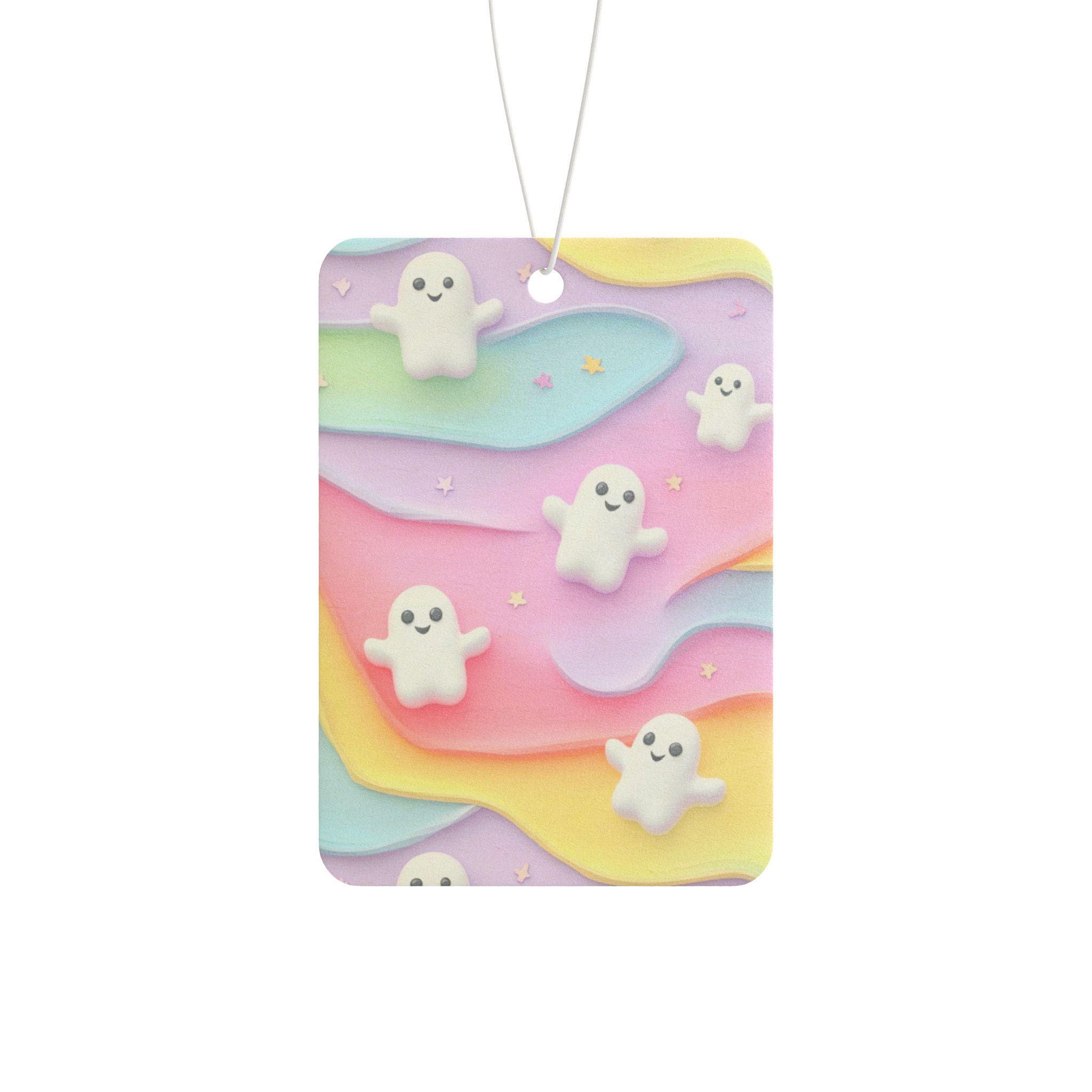 3D Rainbow Pastel Ghosts Pink Shiny Putty Repeating File Fall Spooky ...