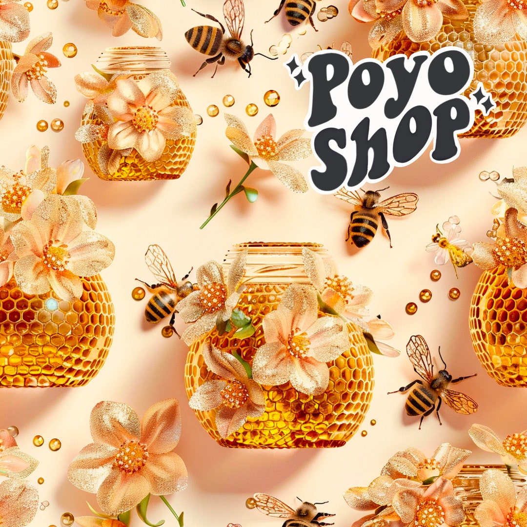 3D Honey Bees Floral Beehive Simulation Digital Pattern Download - Etsy