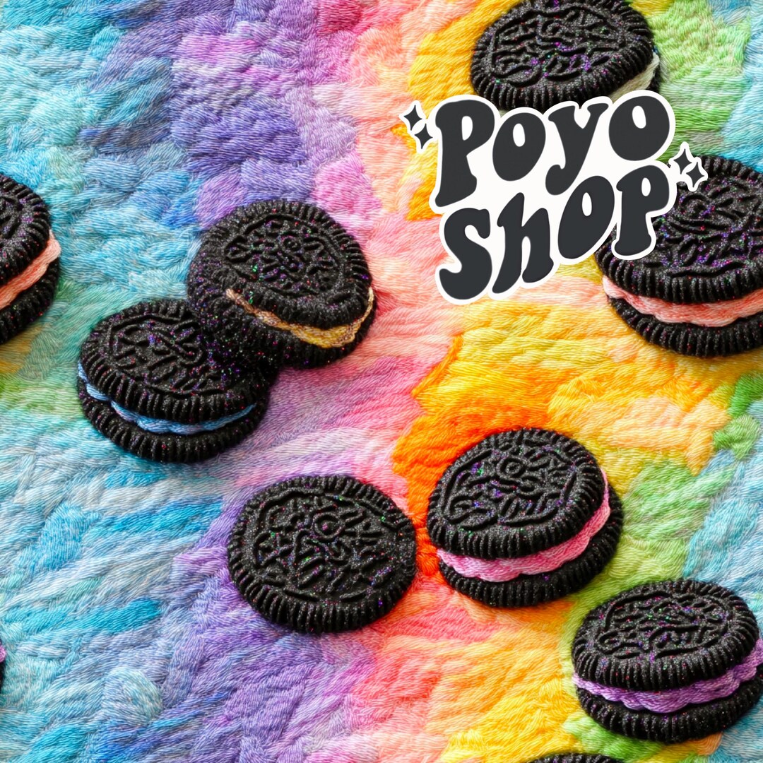 3D Rainbow Pastel Biscuit Oreos Seamless Furry Texture Rainbow Pattern ...