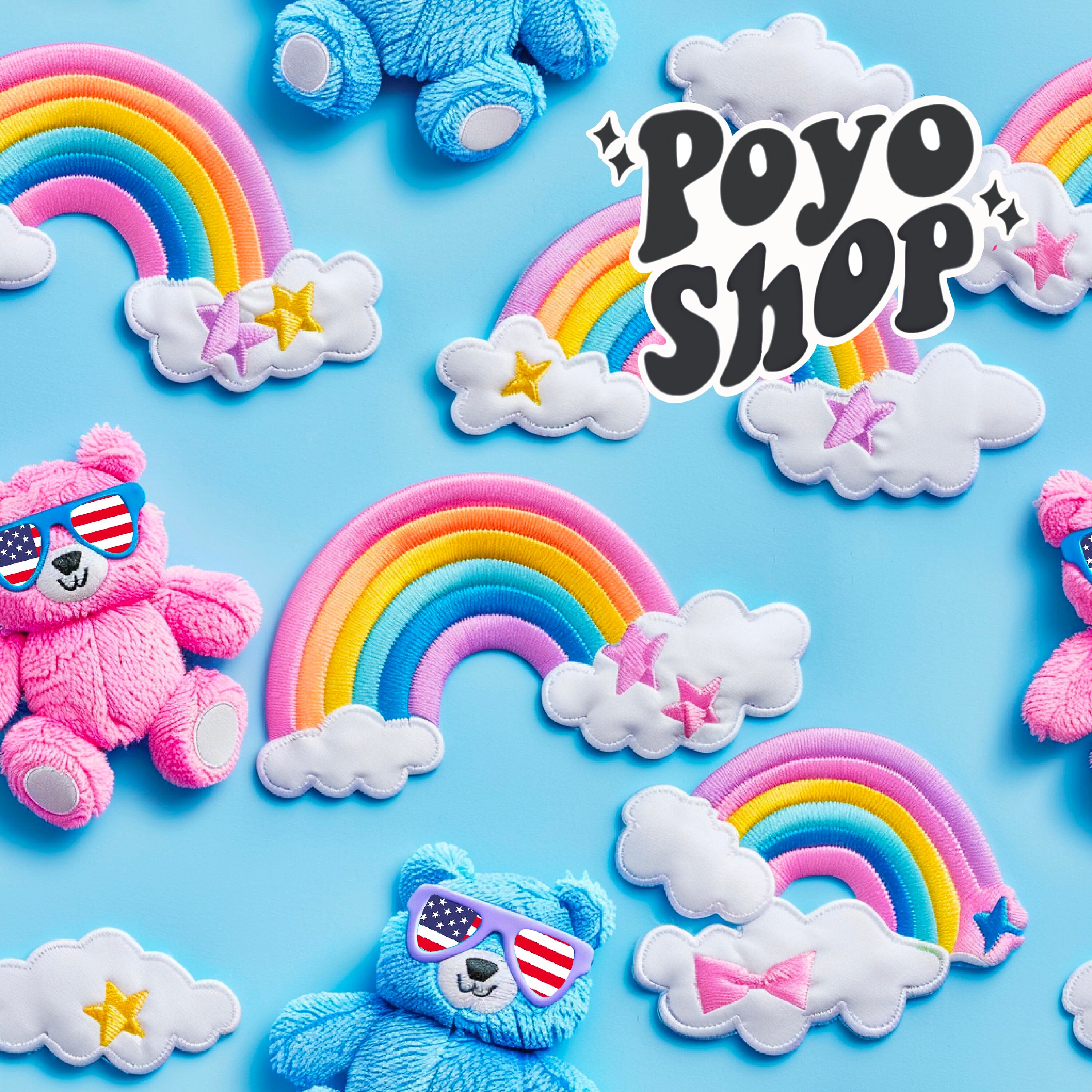 3D Cute 4th of July Teddy Bear Seamless Pattern 3d Digital Paper 4 July ...