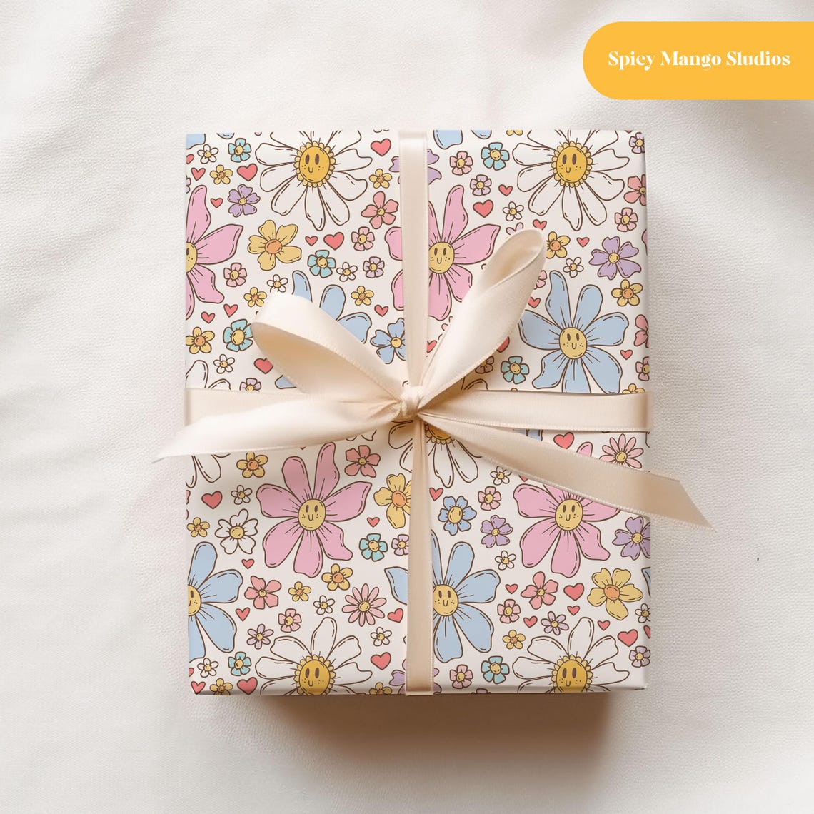 Have a Nice Day Seamless Pattern in White - Etsy