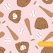 Baseball Medley Seamless Pattern in Pink - Etsy