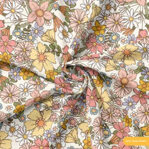 Happy Fall Floral Seamless Pattern - Etsy