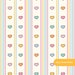 Heart Pinstripe Valentine's Seamless Pattern Design in Cream - Etsy