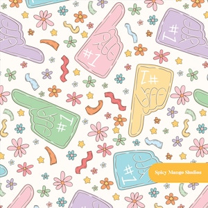 Game Day Sports Seamless Pattern in Neutral - Etsy