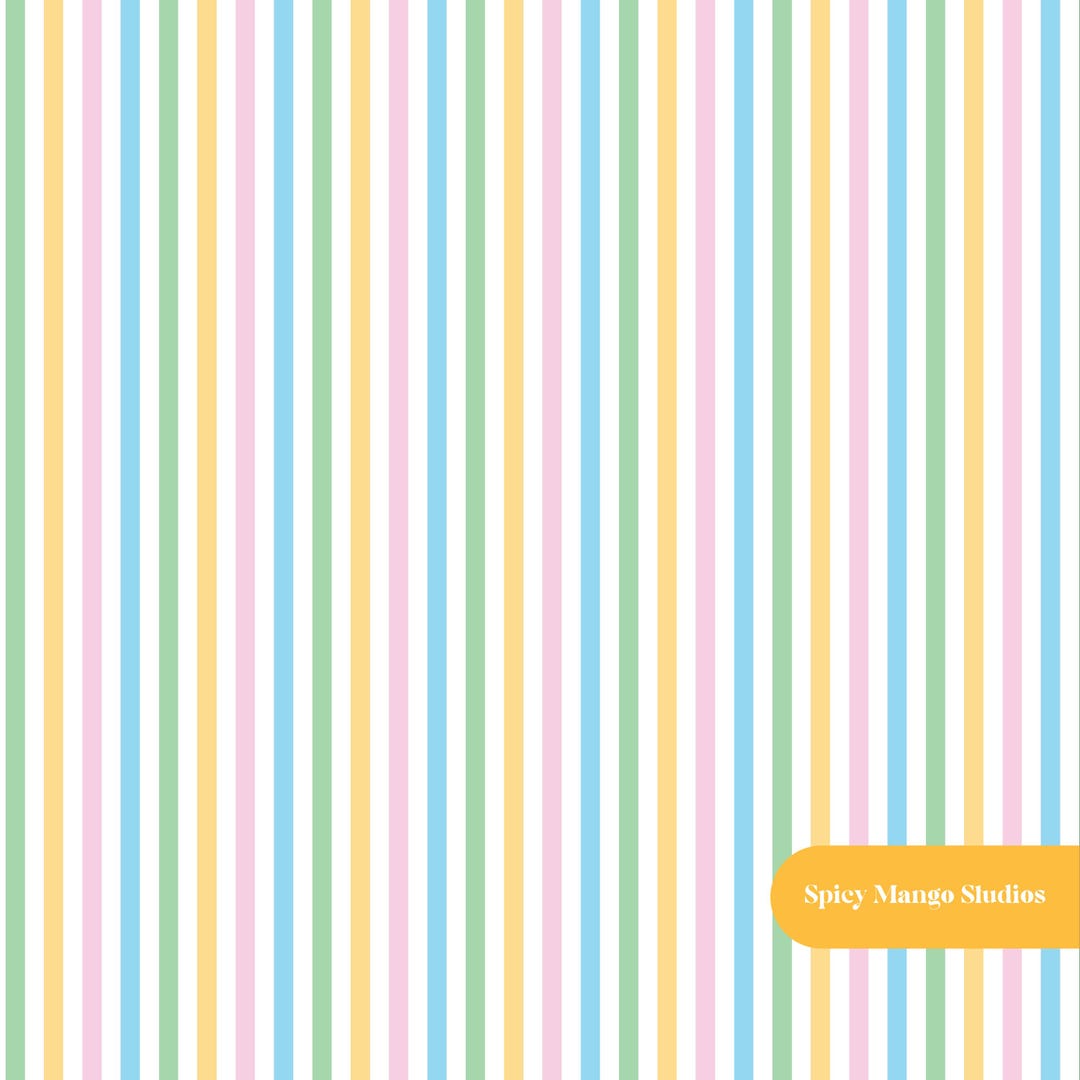 Pastel Rainbow Stripe Seamless Pattern - Etsy