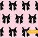 Preppy Bows Seamless Pattern in Pink and Black - Etsy