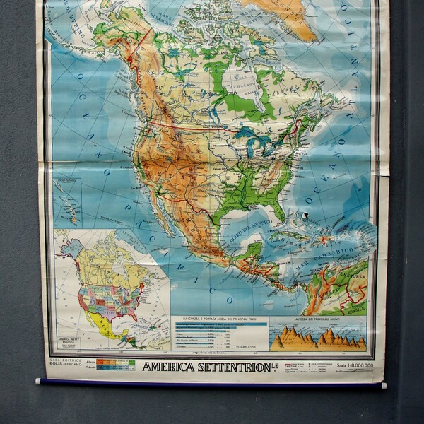 Pull Down Map - Etsy