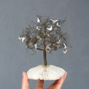 Peace Tree Sand Dollar Doves Tree With Mushroom Coral, Wire Tree ...