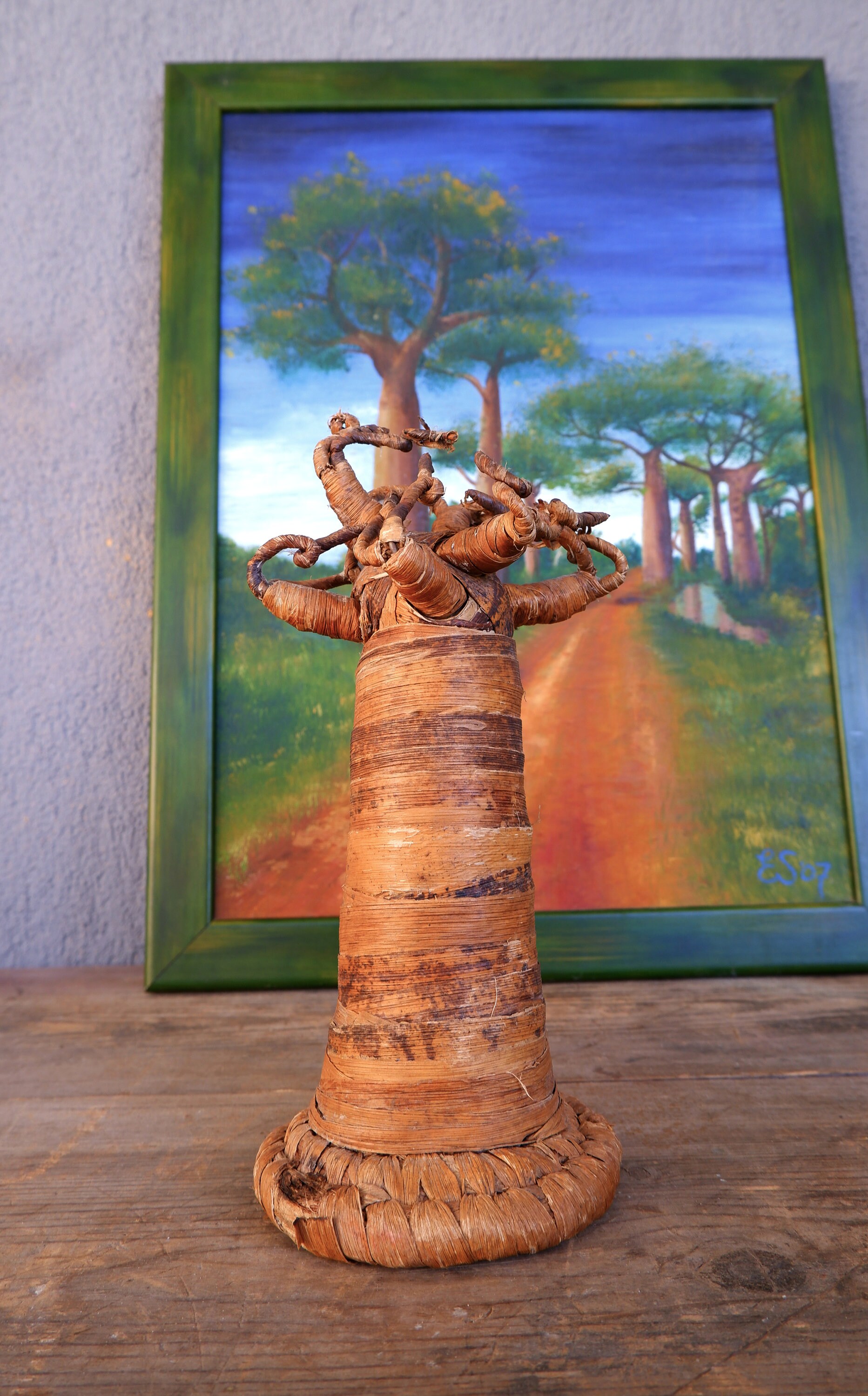 African Baobab Trees, Baobab Trees Painting and Tree Sculpture, African ...