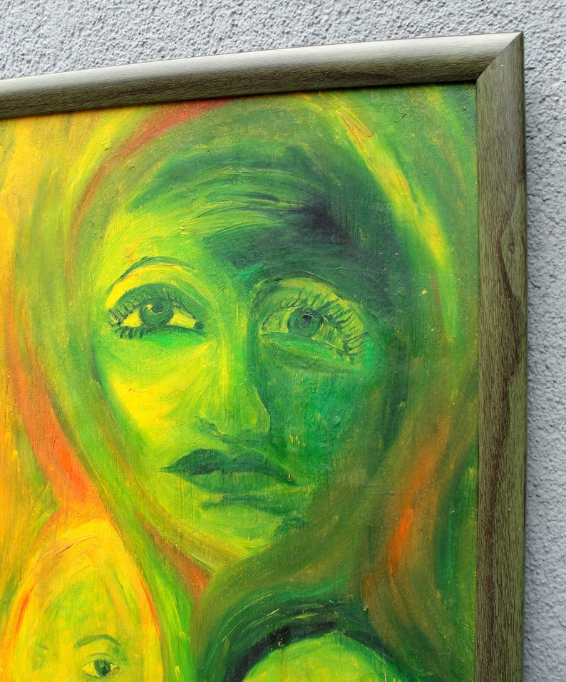 Feelings Portrait Original Oil Painting Faces and Emotions - Etsy