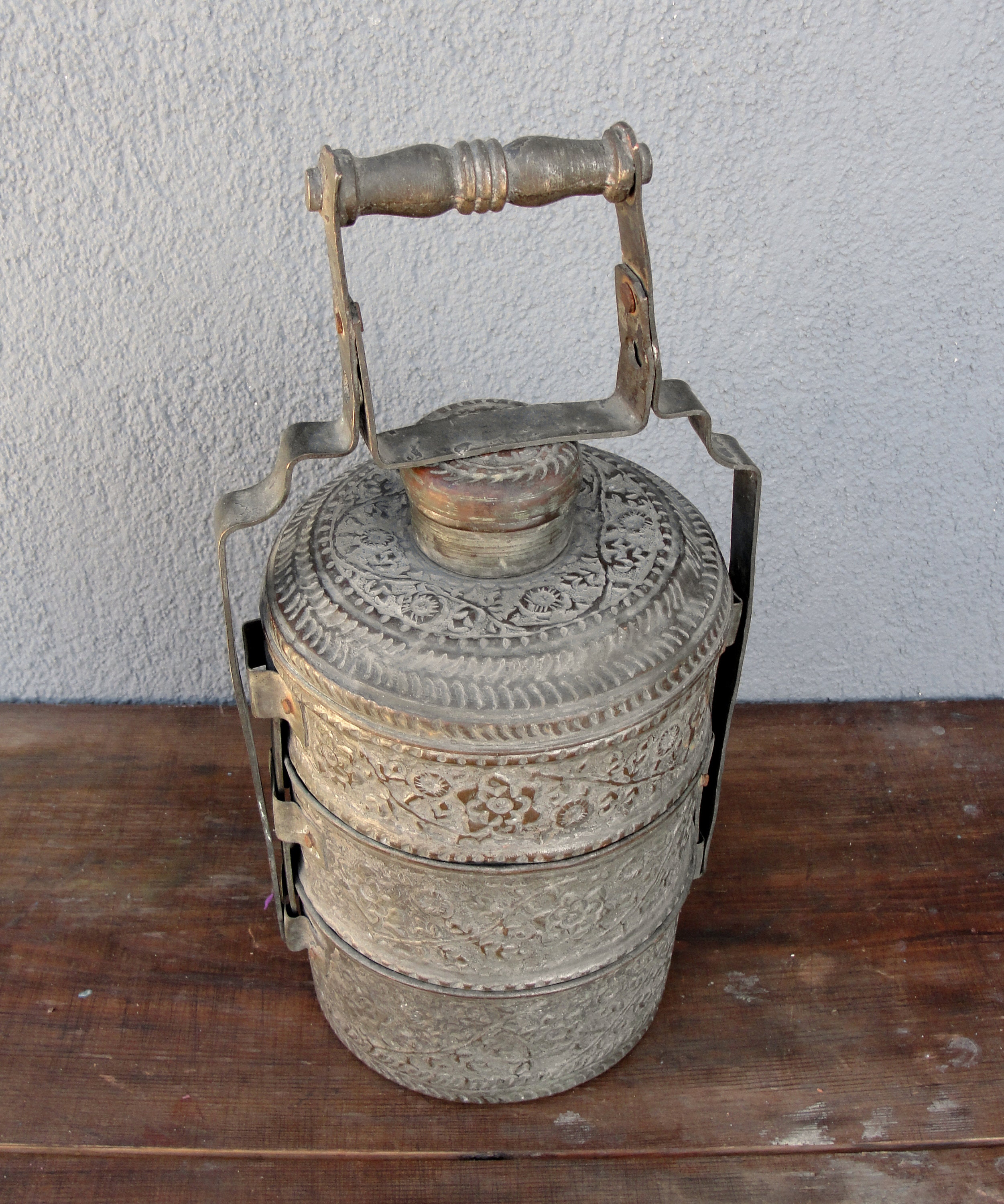 Vintage Food containers Tiffin Vintage Copper Compartments | Etsy