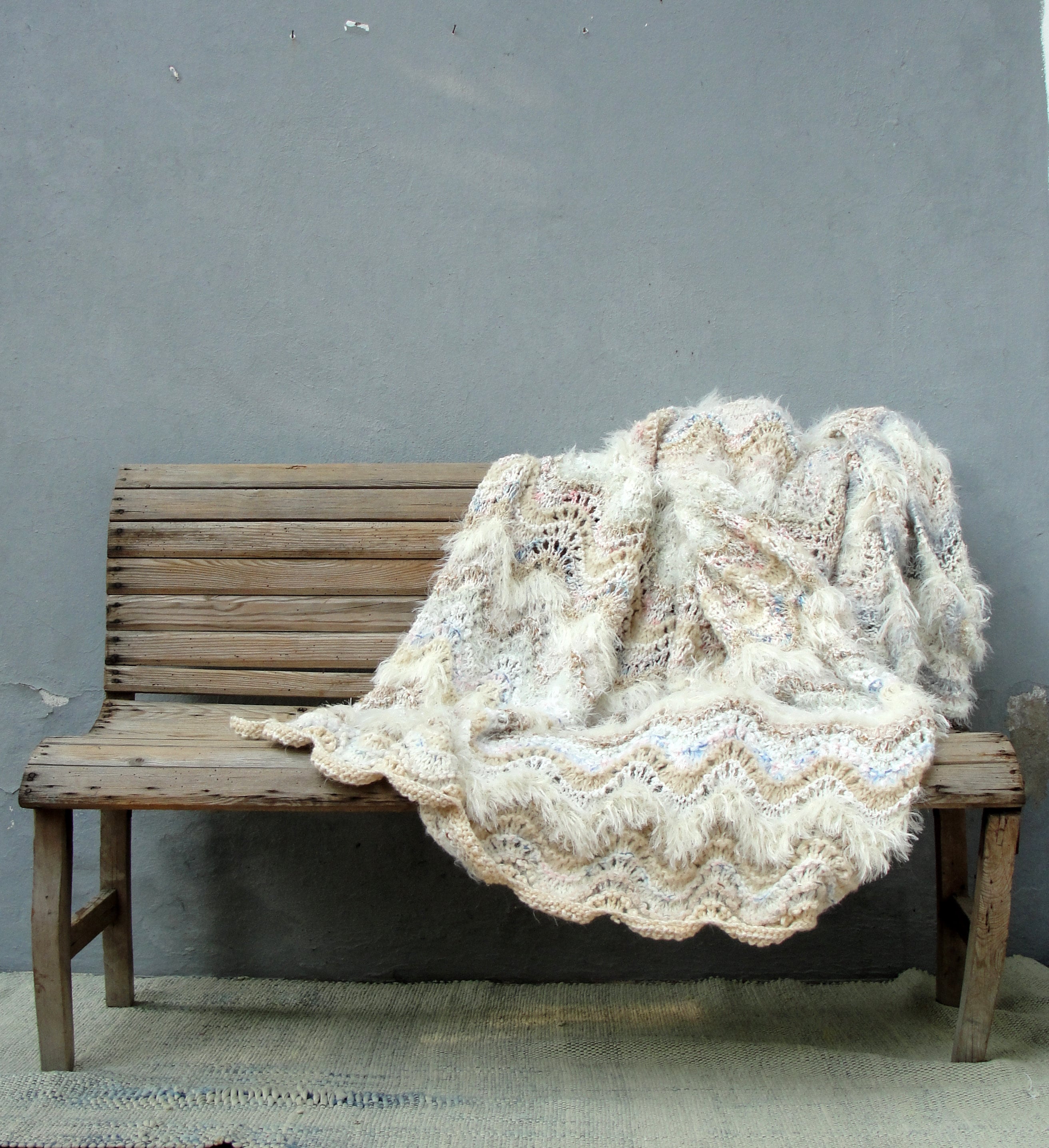 Hand Knitted Bedspread King Size Bed Throw Super Soft Couch | Etsy