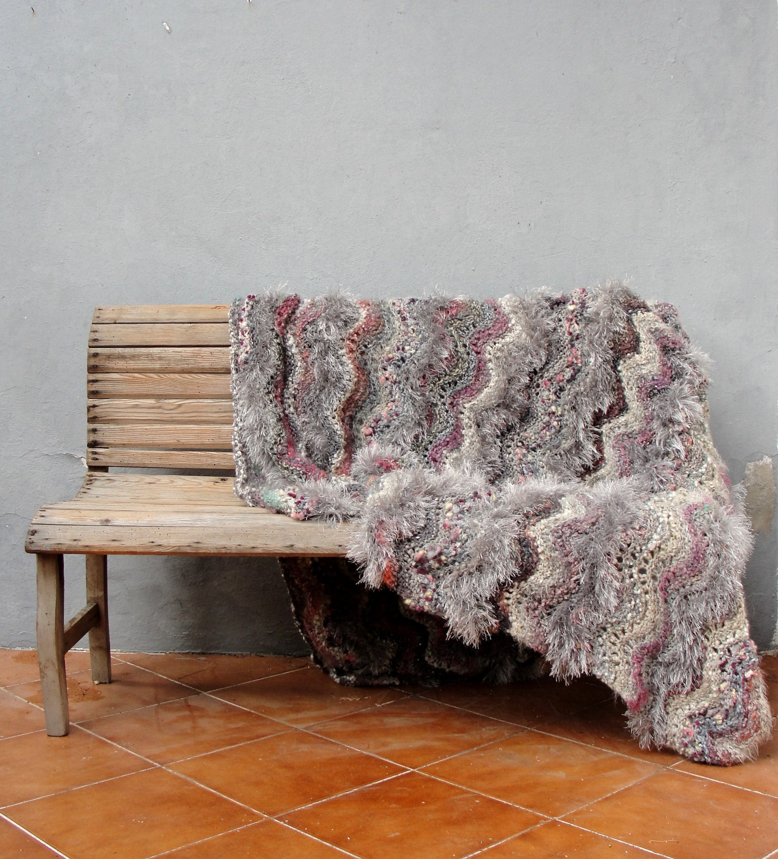 Hand Knitted Bedspread King Size Bed Throw Super Soft Couch - Etsy