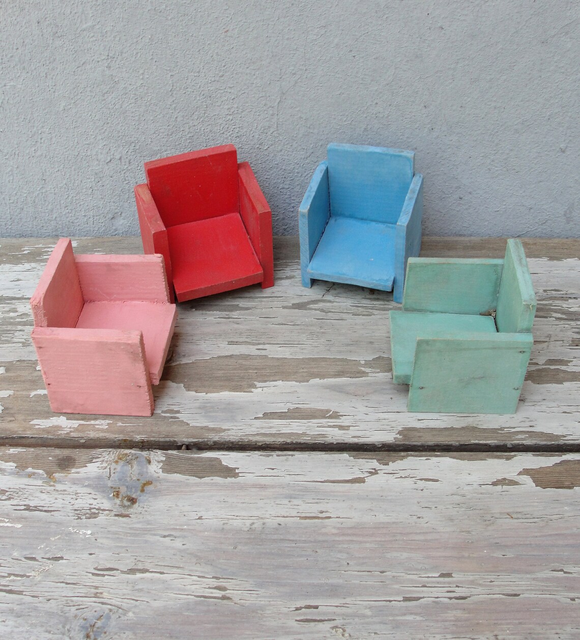 Vintage Dollhouse Chairs Old New Stock Handmade Doll House - Etsy
