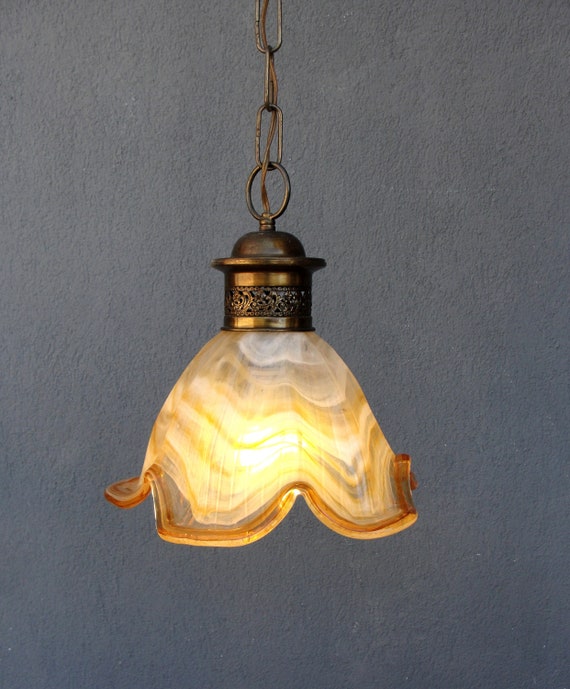 Handmade Glass Ceiling Light Art Glass Murano Pendant Light - Etsy