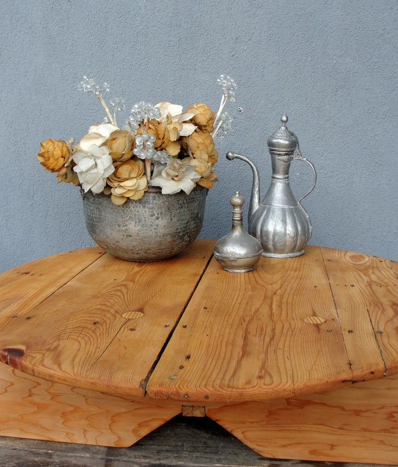 Vintage Floor Table Turkish Sofra Solid Wood Table Tray - Etsy