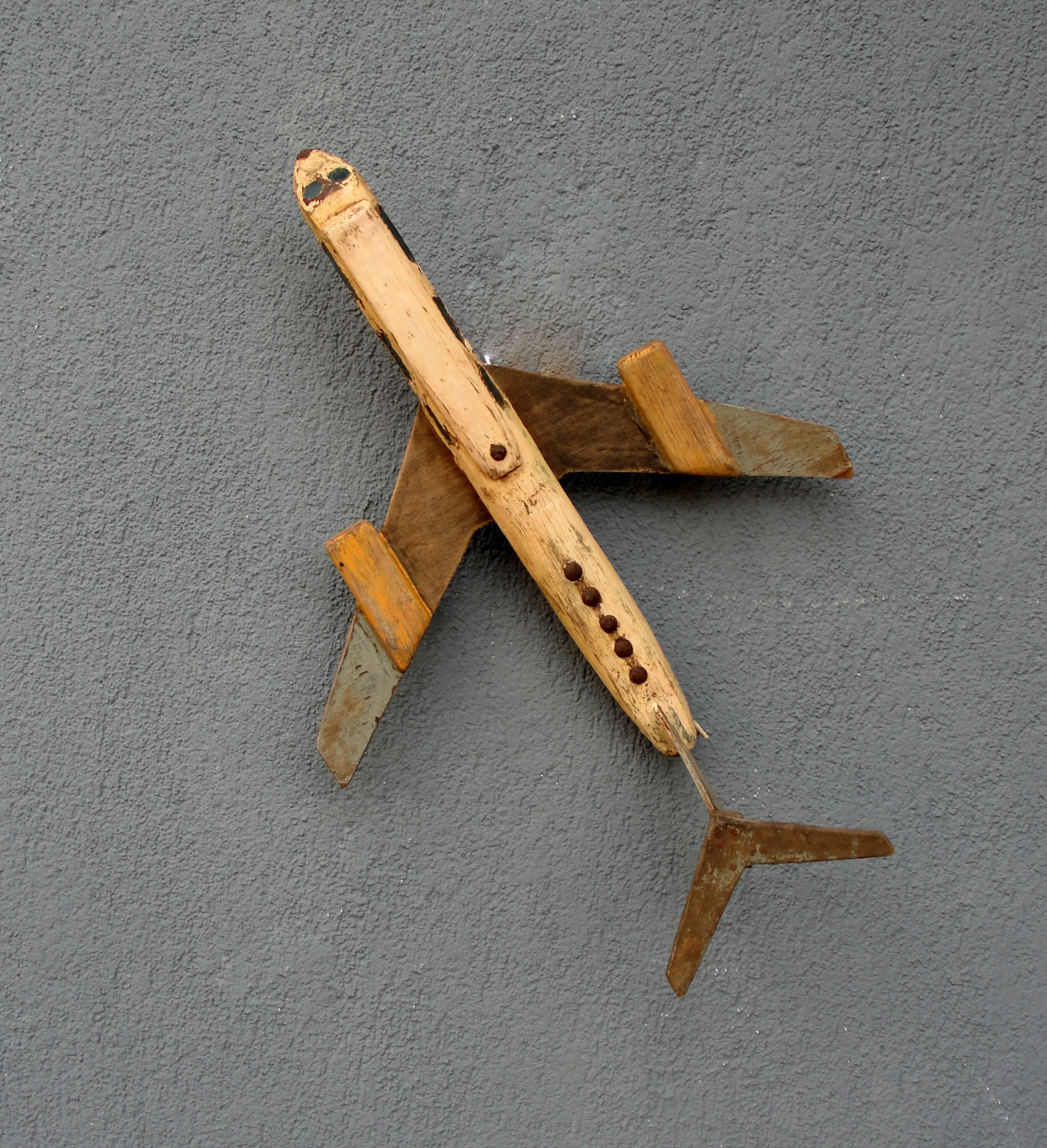 Vintage Handmade Wooden Airplane Large Decorative Plane - Etsy