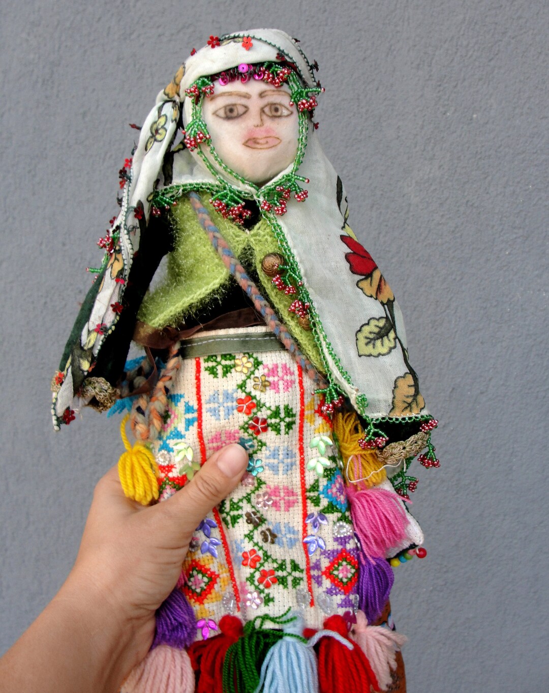 Turkish Bridal Doll, Handmade Art Doll, Traditional Folk Clothing ...