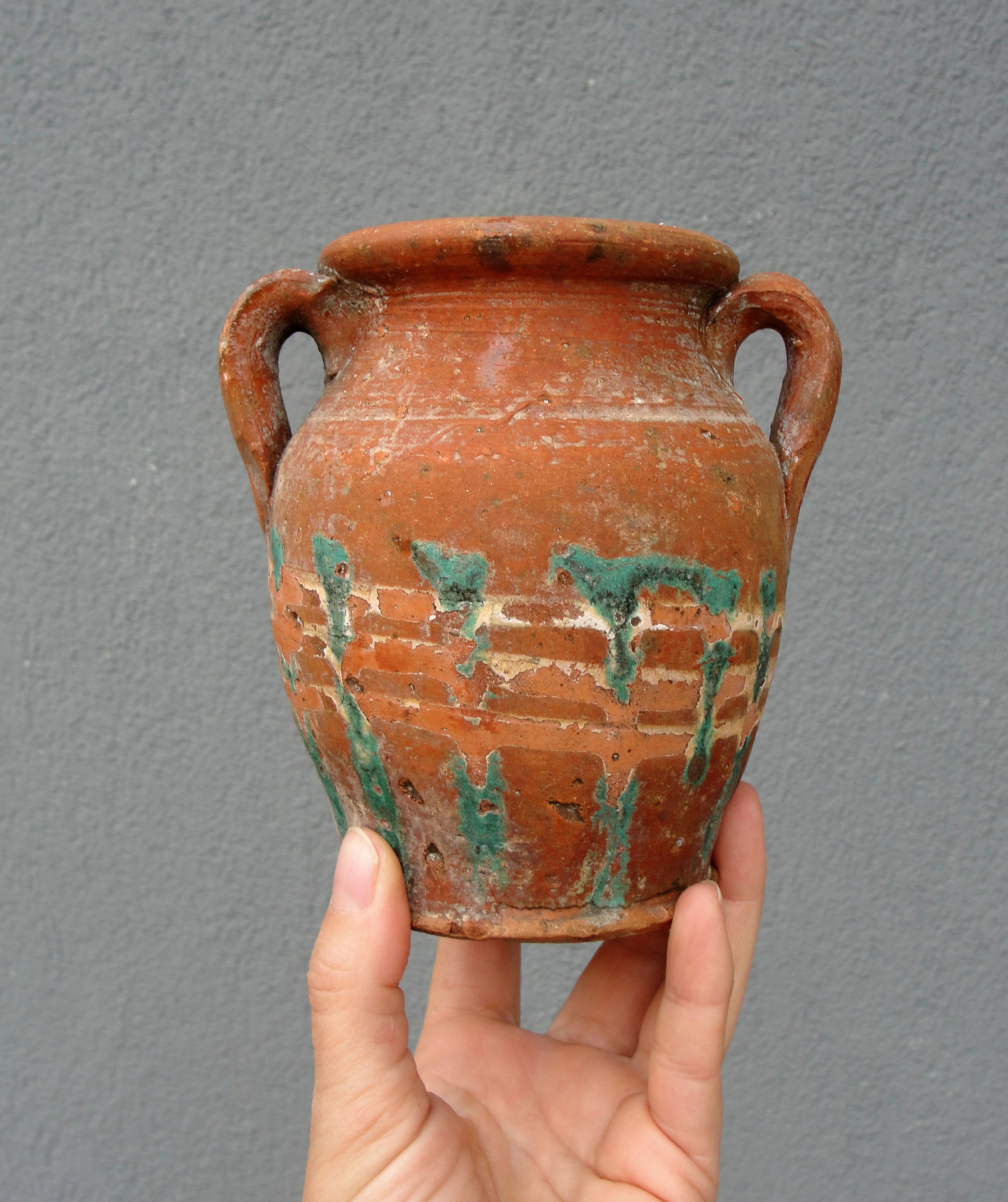 buying store online Vintage Little Clay Pot, Earthenware Cauldron ...