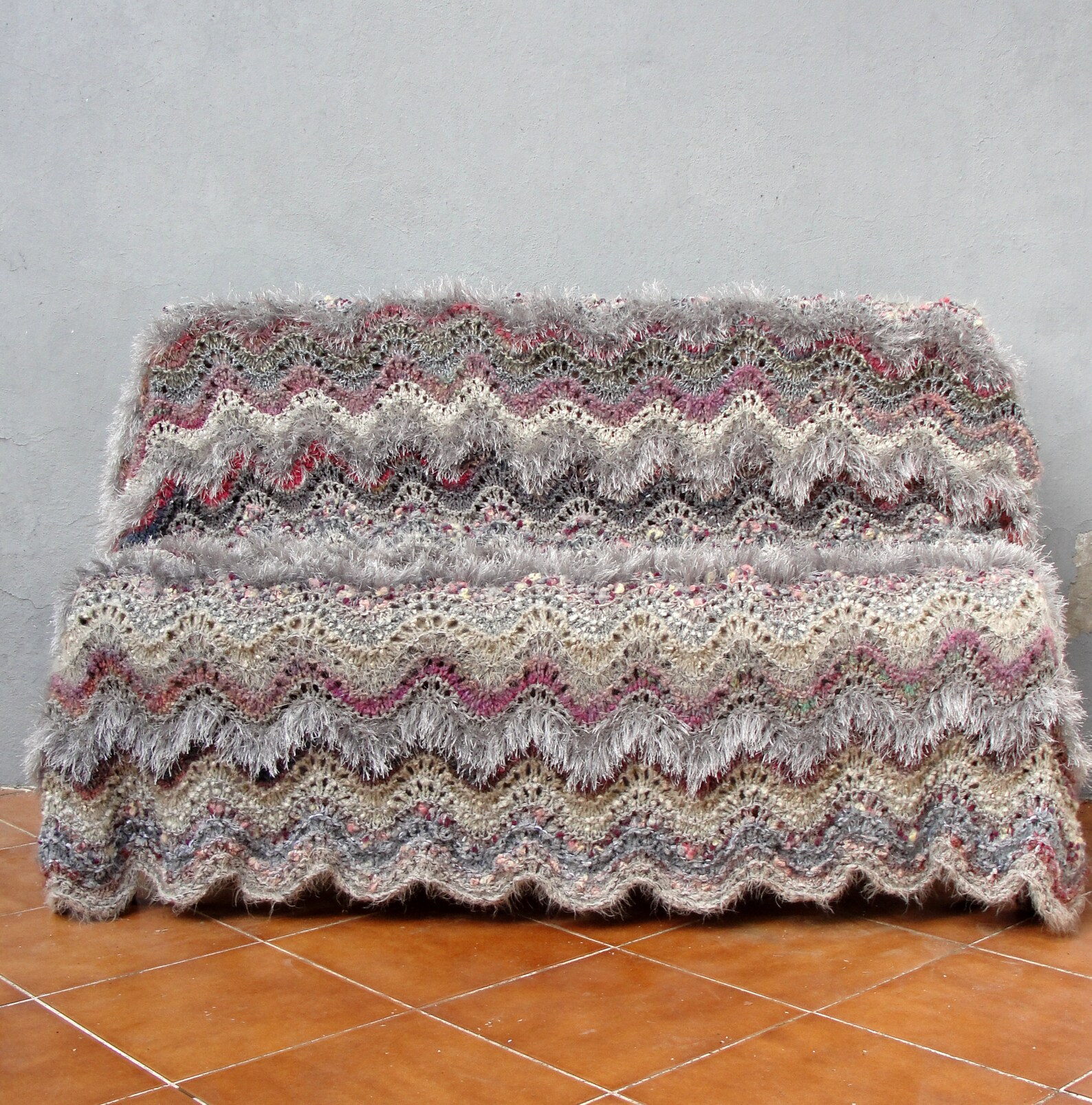 Hand Knitted Bedspread King Size Bed Throw Super Soft Couch - Etsy