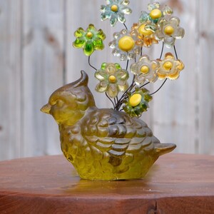 Vintage Lucite Bird With Flowers 1970s Gamut Designs Lucite Bird ...