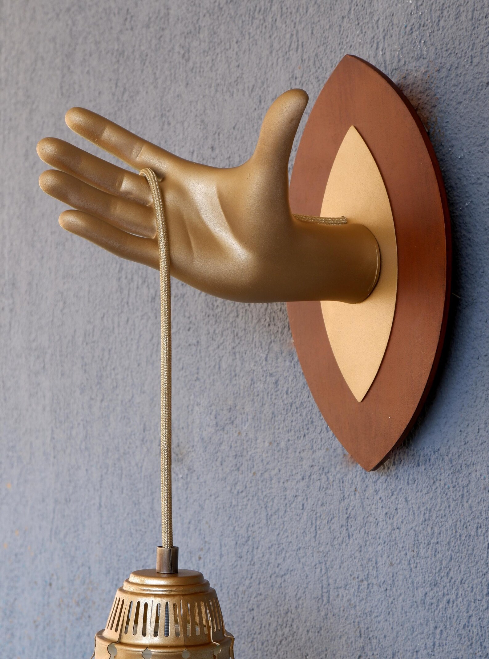 Surreal Bronze Hand Wall Sconces - Vintage Style Lighting Set - Etsy