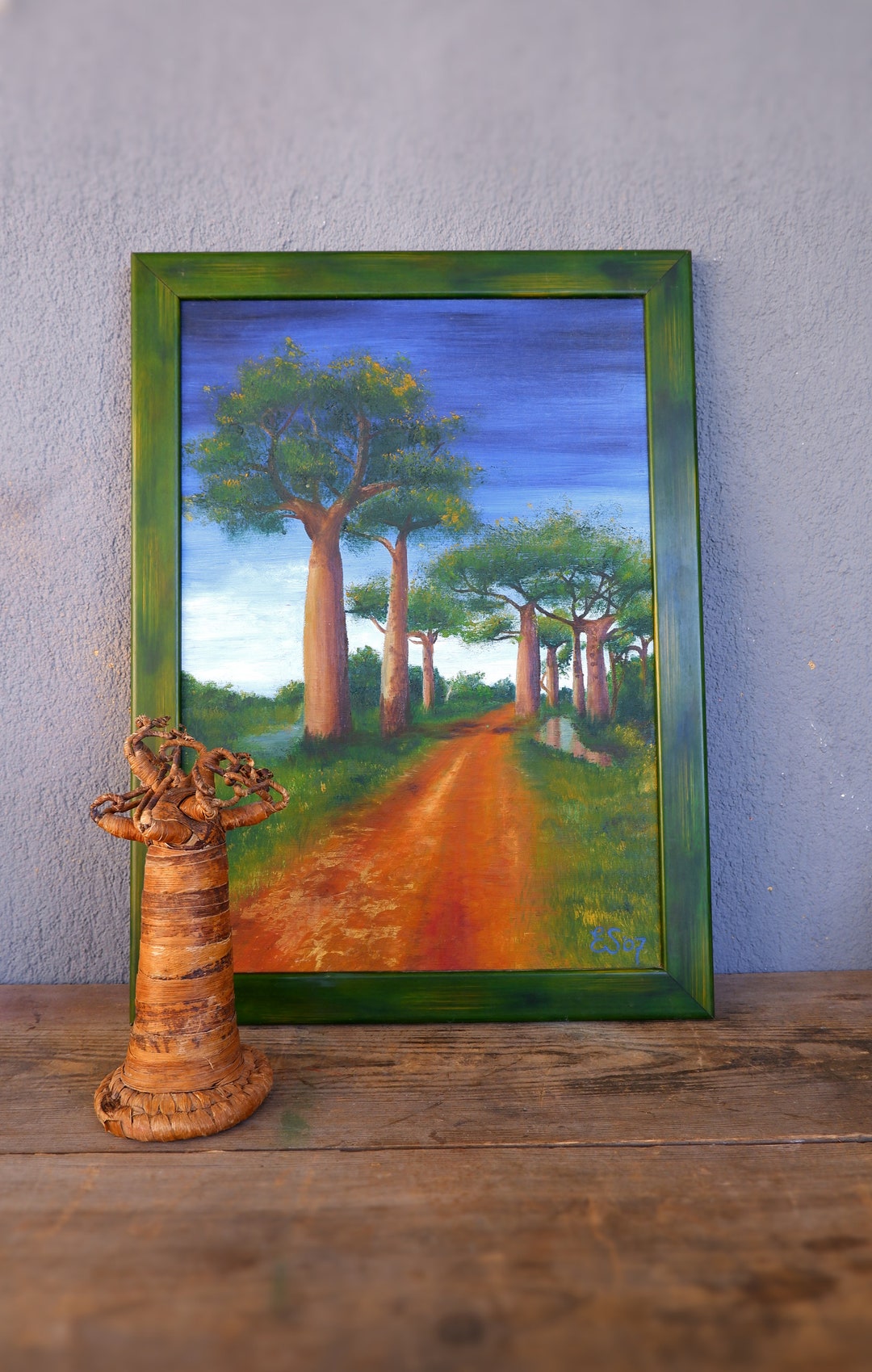 African Baobab Trees, Baobab Trees Painting and Tree Sculpture, African ...