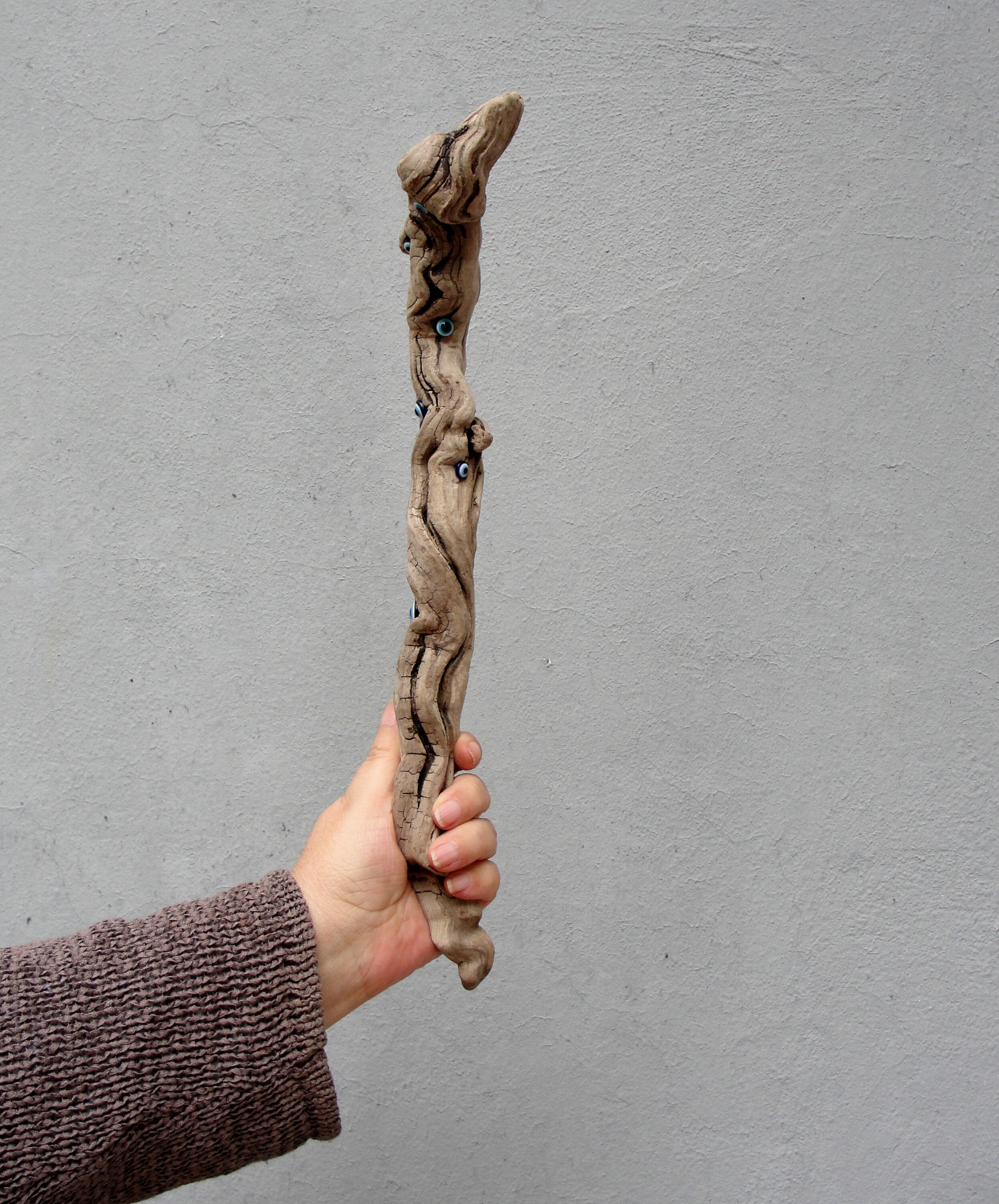 Driftwood Evil Eye Wall Hanging Protection Wand Wiccan Evil | Etsy
