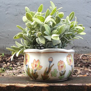 Vintage Handpainted Clay Pots, Woman Figurine Vase, Candle Holder ...
