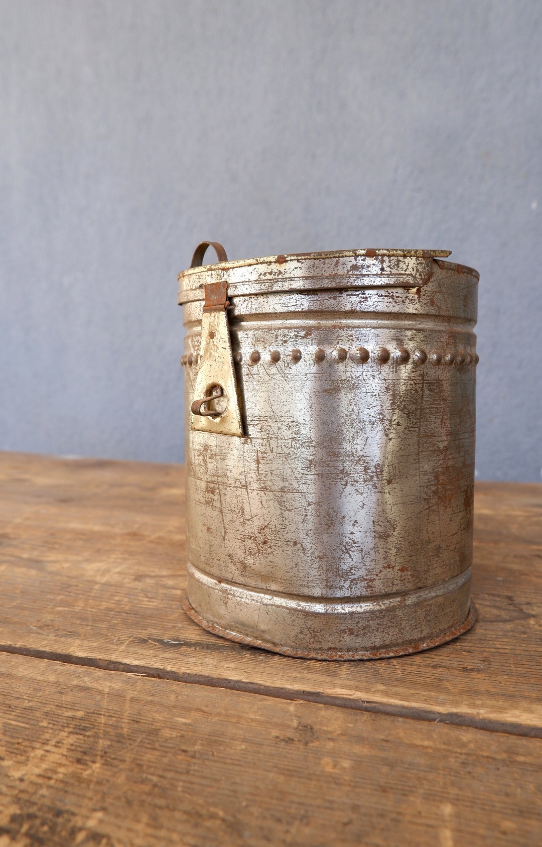 Vintage Tin Coin Bank, Hammered Tin, Upcycled Container, 1970s - Etsy