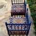 Blue Kilim Chairs Two Corner Chairs Bohemian Geometric - Etsy