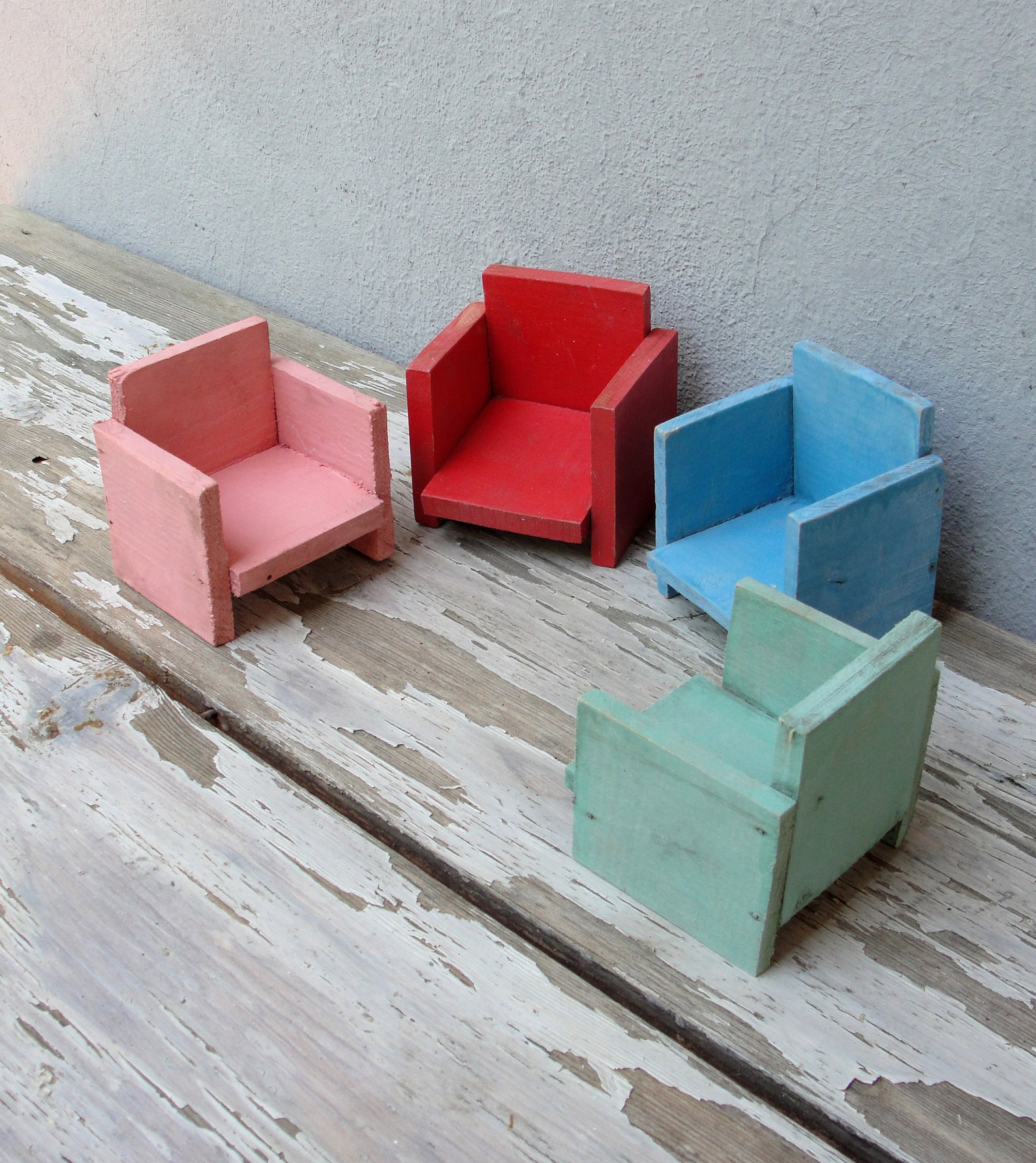 Vintage Dollhouse Chairs Old New Stock Handmade Doll House - Etsy