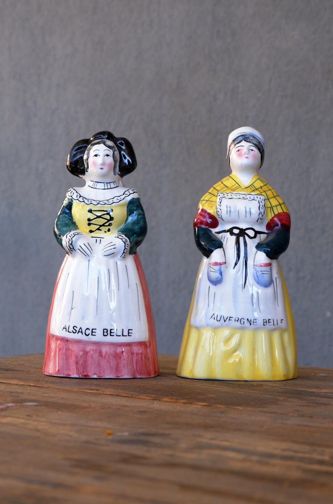 Vintage French Figurines, Porcelain Set of 2, Made in France, Auvergne ...