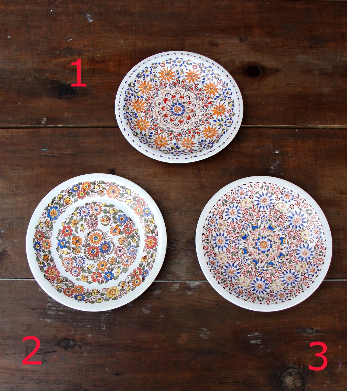 Vintage Polish Plate Hand Painted Floral Plate Porcelain - Etsy